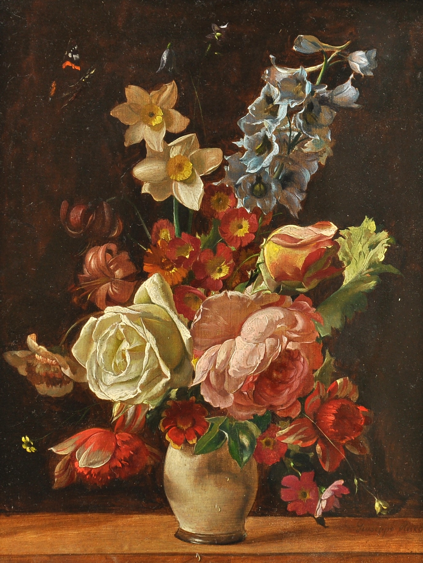 Giuseppe Recco | Still Life with Peonies | MutualArt