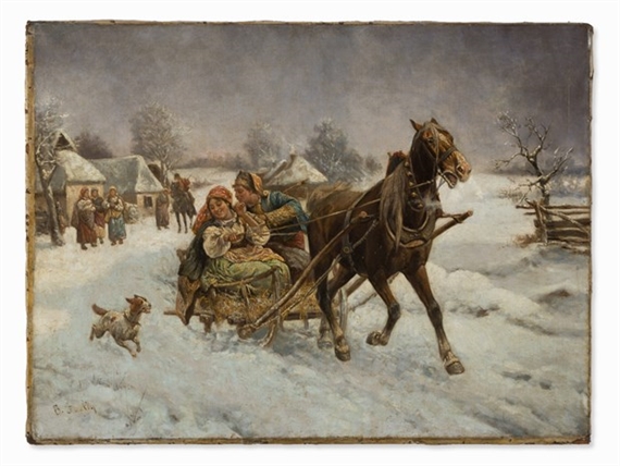 German School, 19th Century | Sleigh Ride | MutualArt