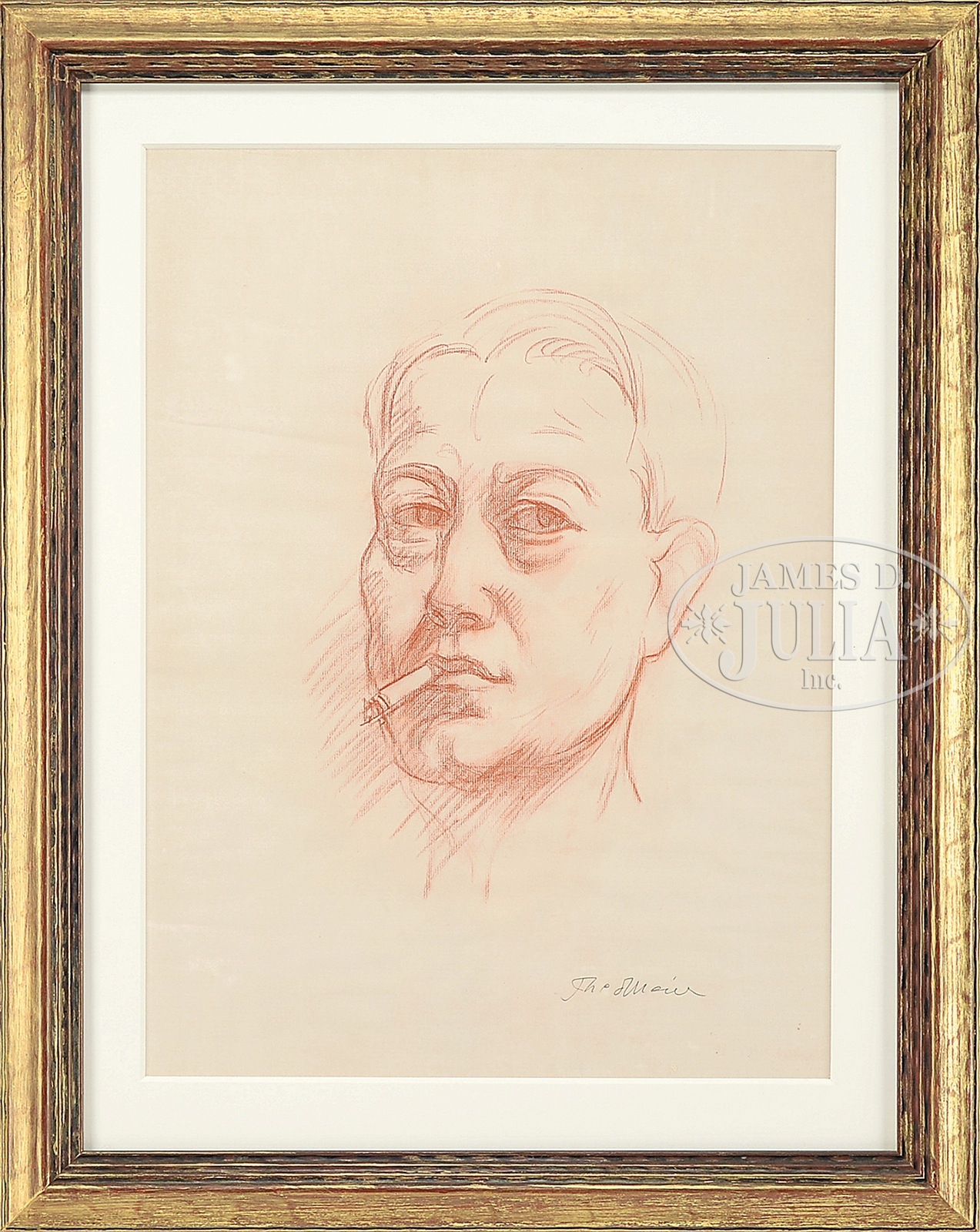 Theo Meier | TWO WORKS: SELF PORTRAIT WITH CIGARETTE, HEAD OF A WOMAN ...