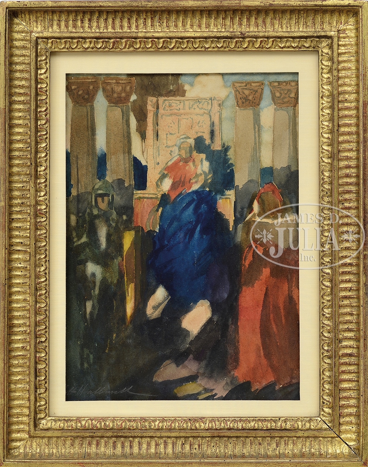 George Hawley Hallowell | STUDY FOR THE ALTAR PIECE AT THE ALL SAINTS ...