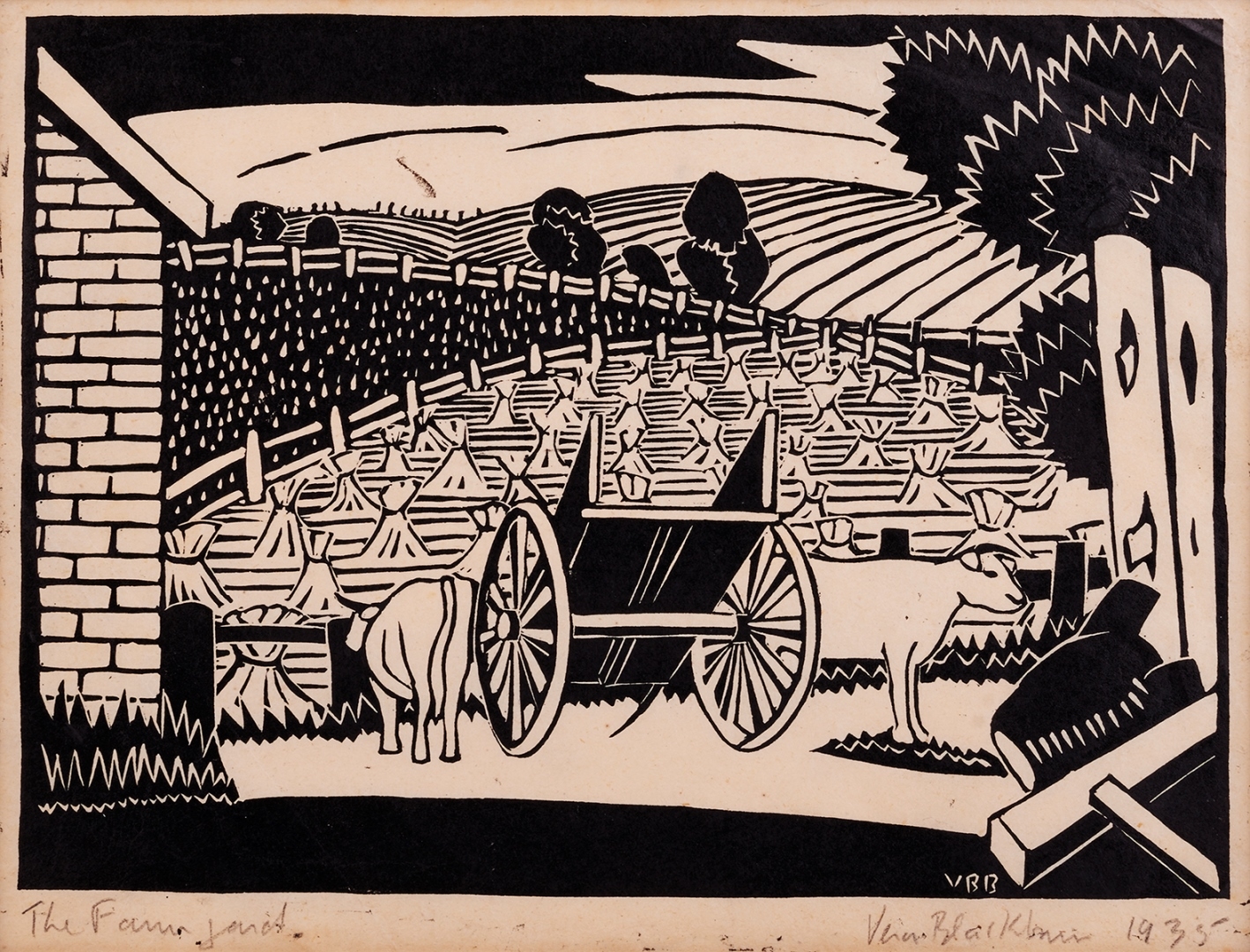Vera Blackburn | The Farmyard (1935) | MutualArt