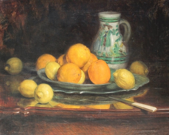 Joseph Jost | Still life with citrus fruits | MutualArt