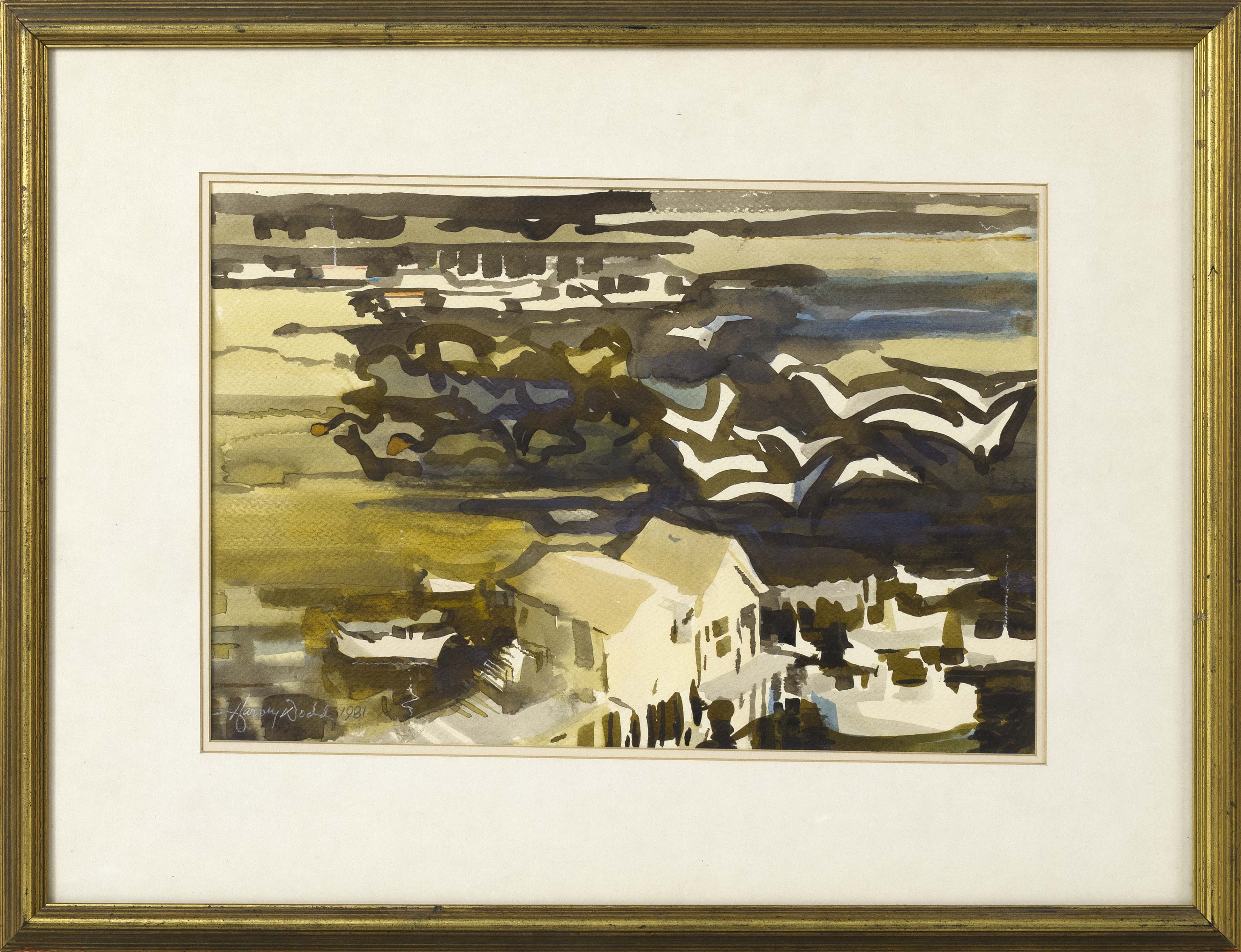 Dodd Harvey | Provincetown dock (1981) | MutualArt