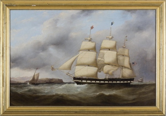 Samuel Walters | The American Packet Ship Ashburton Calling for a Pilot ...