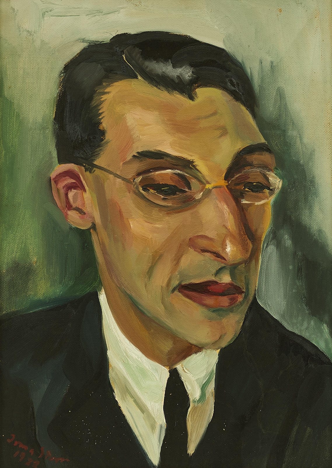 Irma Stern | Portrait of Dr Louis Herrman (1922) | MutualArt