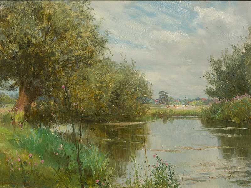 Frederick Howard Michael | River Landscape (1905) | MutualArt