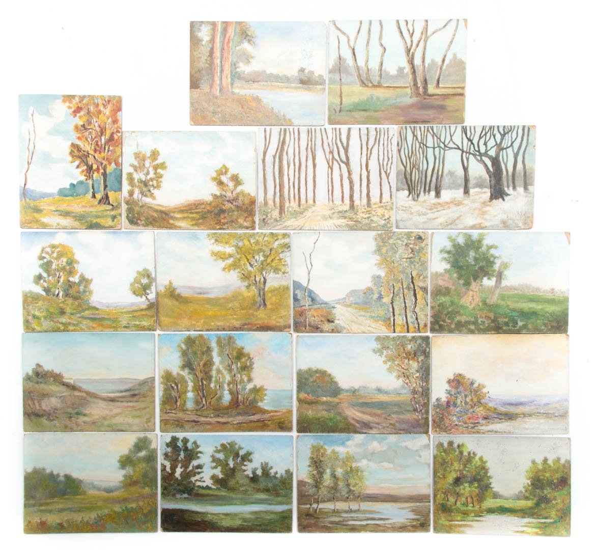 Frank Bicknell | 18 works: Landscape Sketches | MutualArt