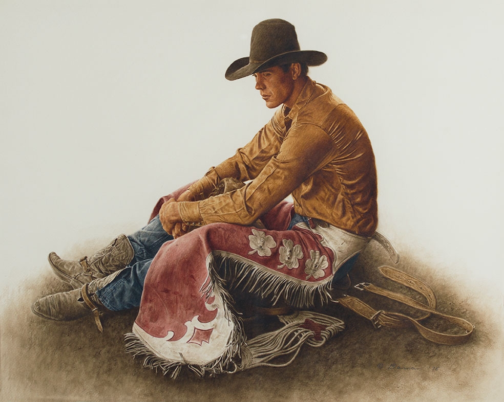 James Bama | Butch Kelly Saddle Bronc Rider | MutualArt