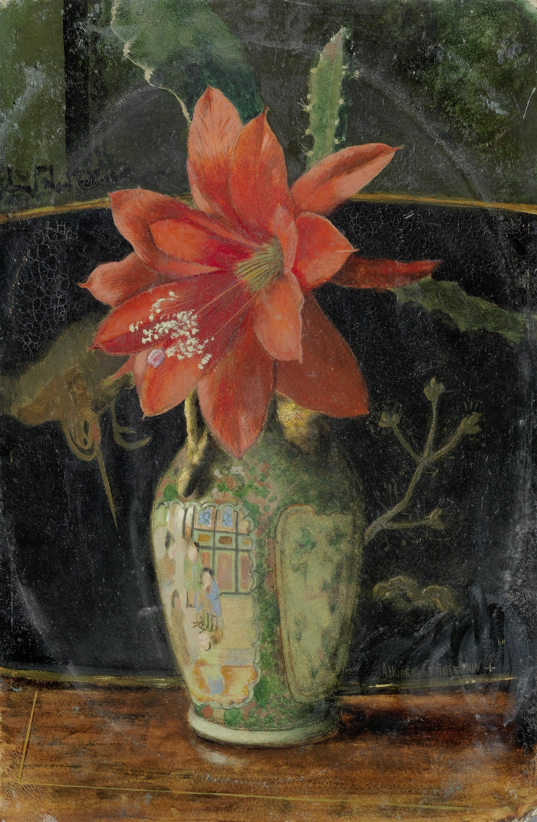 John Atkinson Grimshaw | Still life with a Canton vase | MutualArt