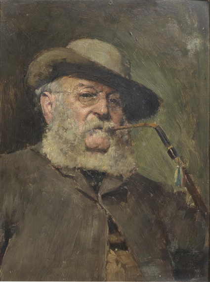 William Logsdail | Portrait of Josef Wolf (1820-1899) | MutualArt