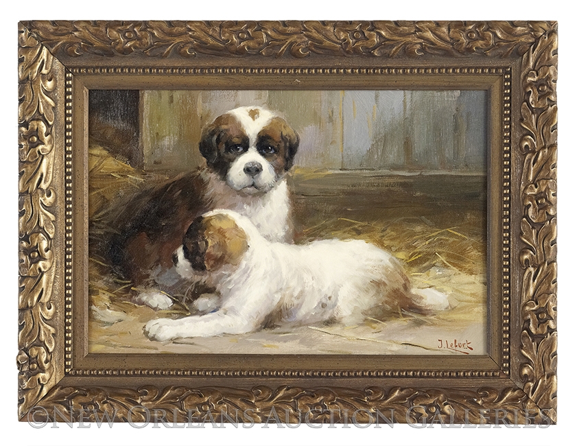 Jean-Louis Lefort | Barnyard Puppies | MutualArt