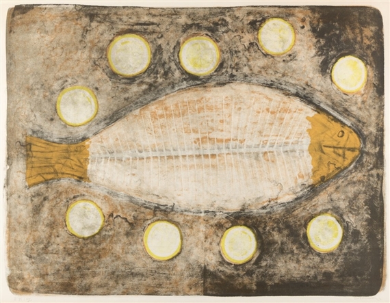 Rufino Tamayo | Demi-Poisson (Medio Pescado, Half Fish) (1969) | MutualArt