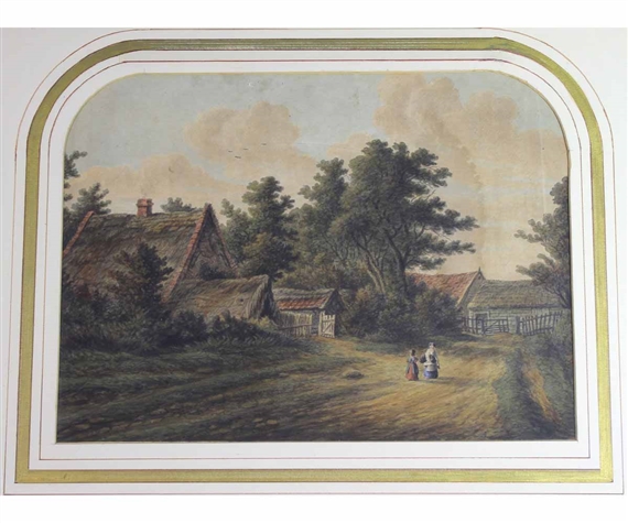 James George | View from a loke on the Rackheath Road (1841) | MutualArt