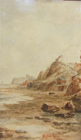 John Speedy | 2 works, Spa Ladder and Upgang Beach Whitby (1888 ...