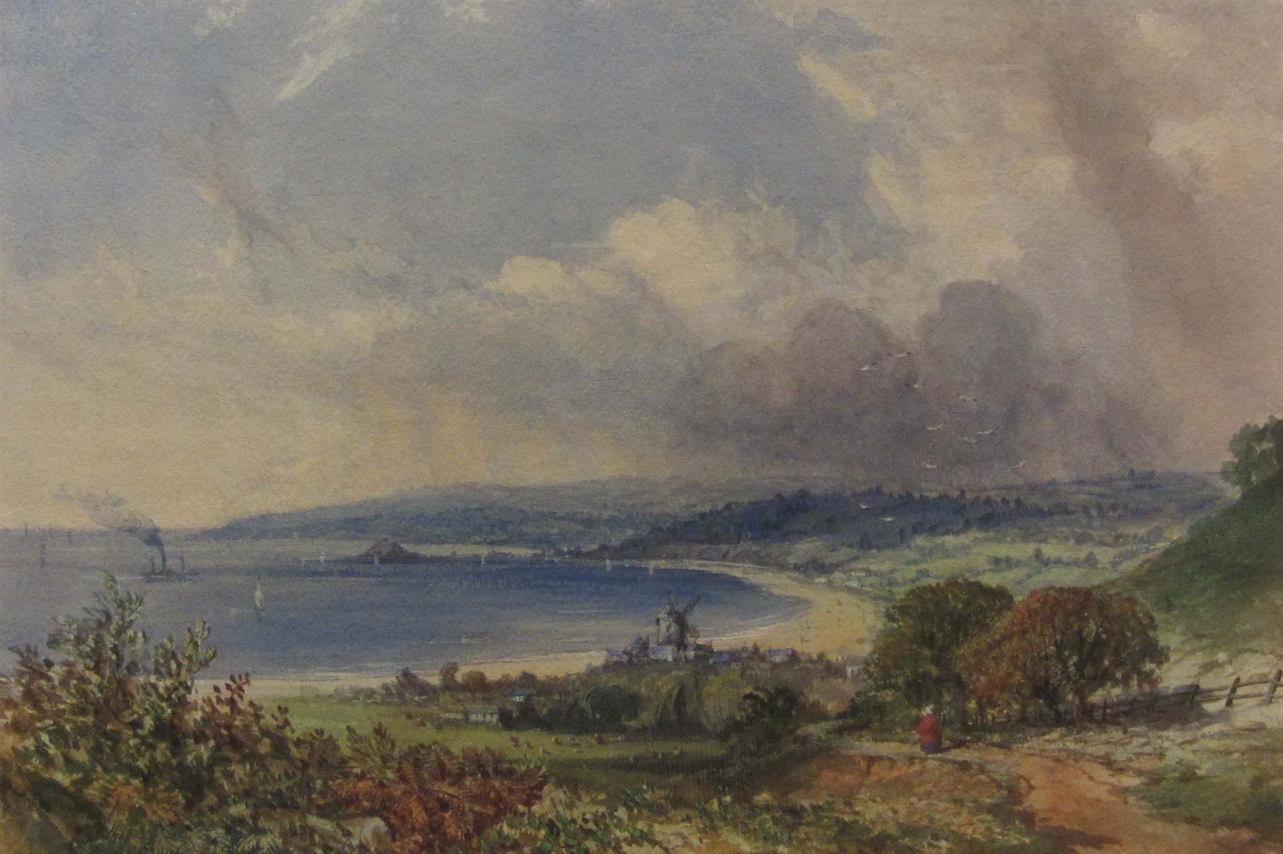 Mary Weatherill | Coastal View with Windmill | MutualArt