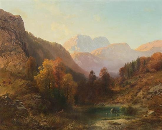 Carl Wilhelm Müller | Bavarian Mountains | MutualArt