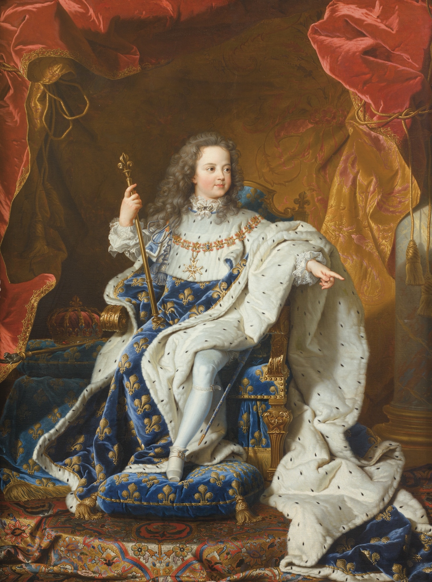 Hyacinthe Rigaud | Ceremonial Portrait of Louis XV Five Years Old ...