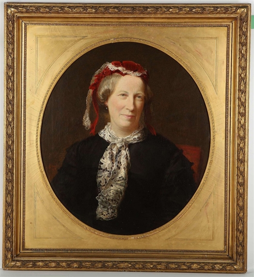 Samuel Sidley | Portrait of a Distinguished Lady (1872) | MutualArt