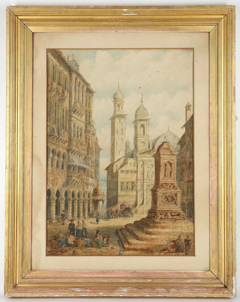 Samuel Prout | Continental Market Square | MutualArt