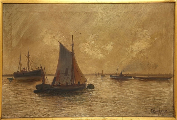 Edwin Knight | Evening on the Thames | MutualArt