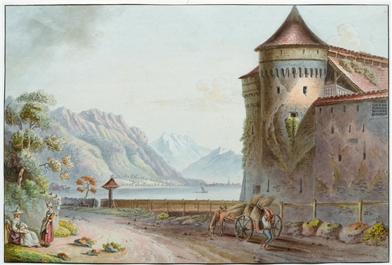 Gabriel Lory the Elder | Das Chateau de Chillon am Lac du Geneve ...