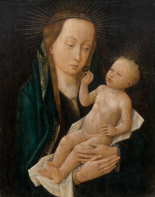 Netherlandish School, 16th Century | PORTRAIT OF A GENTLEMAN, HALF LENGTH IN RED, HOLDING A ...