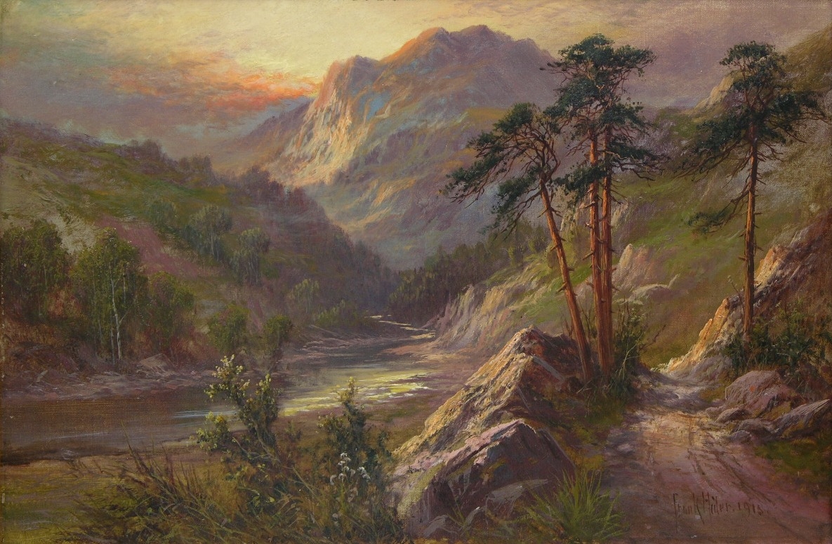 Frank Hider | A Highland Scene (1913) | MutualArt