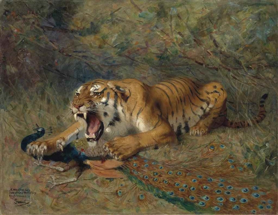 Gustave Surand | Lion Resting (1934) | MutualArt