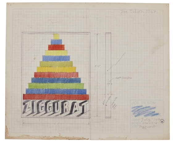 Joe Tilson | DESIGN FOR ZIGGURAT (1967) | MutualArt