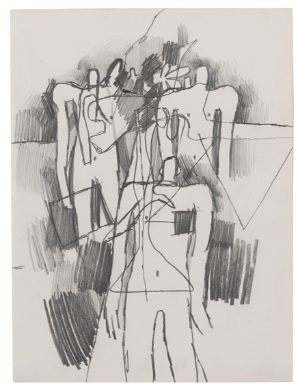 Keith Vaughan | ASSEMBLY OF FIGURES (1975) | MutualArt