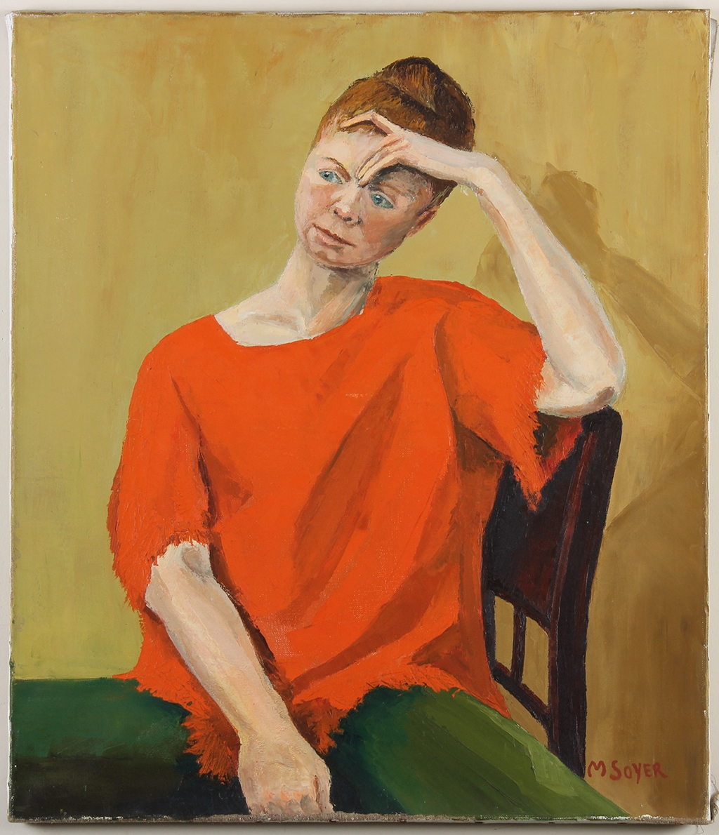 Moses Soyer | SEATED PORTRAIT | MutualArt