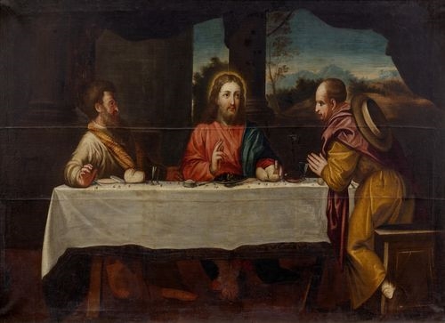 Titian | Christ with the Disciples of Emmaus | MutualArt