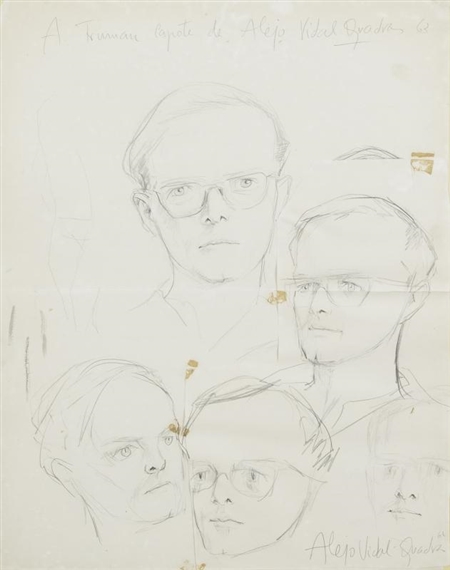 Alejo Vidal-Quadras | Four sketch portraits of Truman Capote | MutualArt