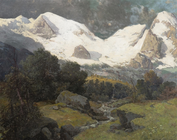 Konstantin Stoitzner | Alpine Landscape | MutualArt