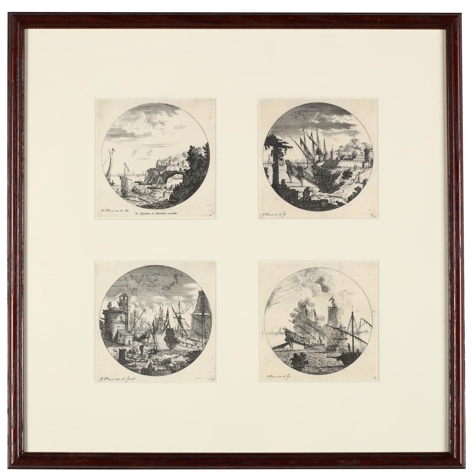 Francis Place | Four Framed Views of Seaports | MutualArt