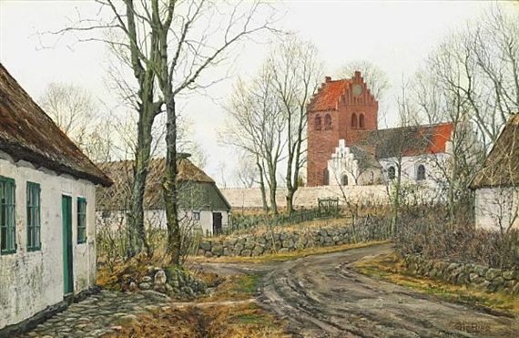 Ole Ring | Spring day in the village | MutualArt