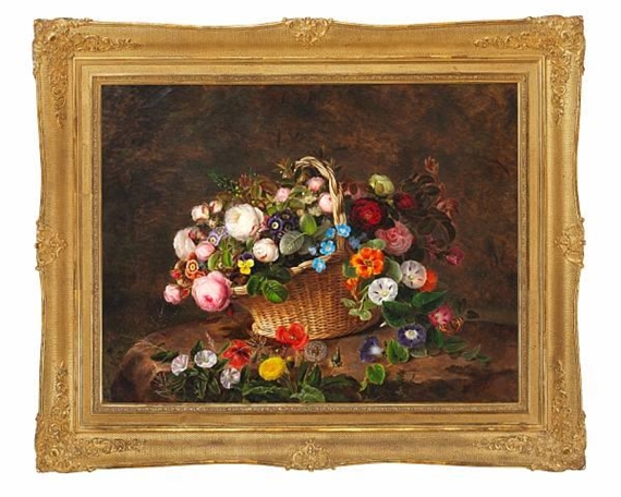 Johan Laurentz Jensen | Flower stilleben (1846) | MutualArt