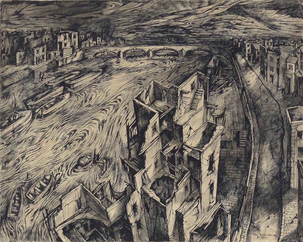 John Minton | Summer Landscape (1945) | MutualArt