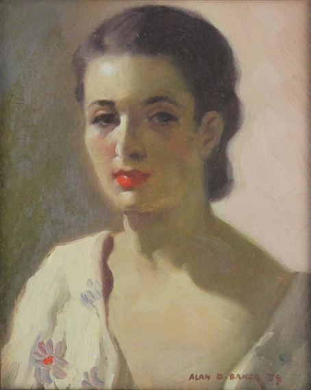 Alan Douglas Baker | Portrait of a Lady (1939) | MutualArt