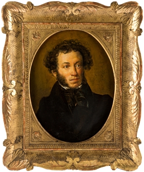Russian School, 19th Century | Portrait of Aleksandr Pushkin (19th ...