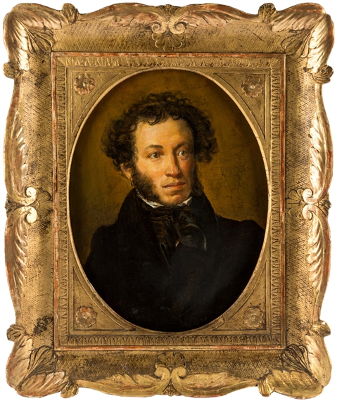 Russian School, 19th Century | Portrait of Aleksandr Pushkin (19th ...