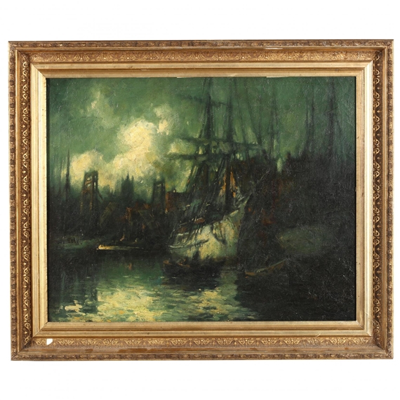 George Pritchard | Harbor Nocturne | MutualArt