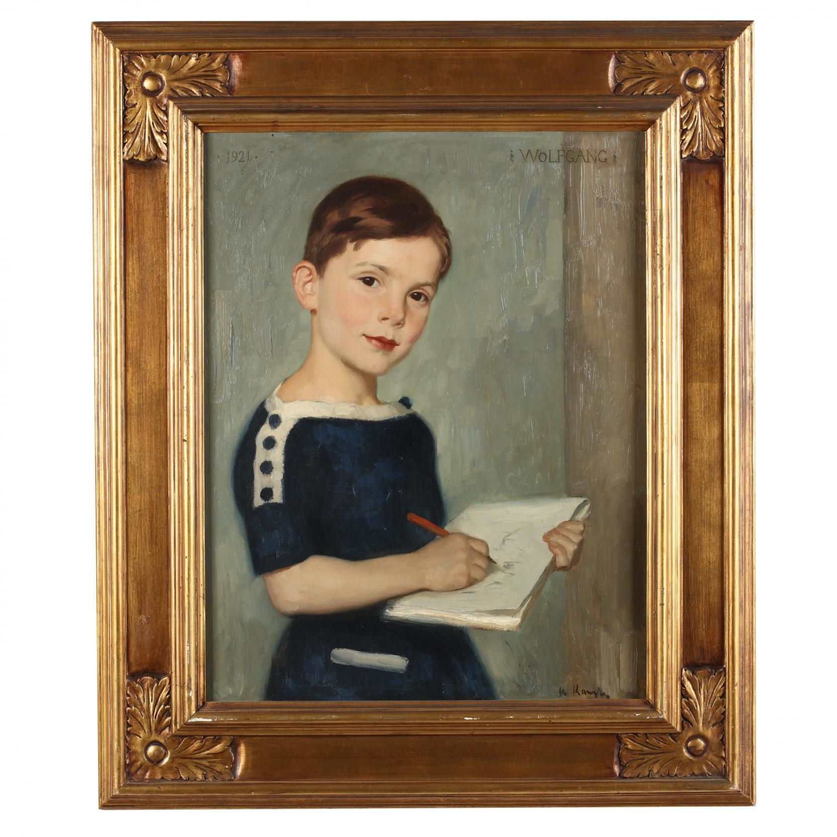 Arthur Kampf | A Portrait of Wolfgang (1921) | MutualArt