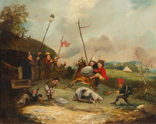 William Henry Hunt | Pig Chase | MutualArt