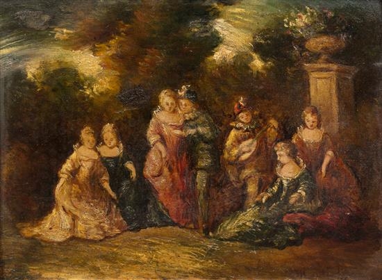 Adolphe Joseph Thomas Monticelli | Courtship | MutualArt
