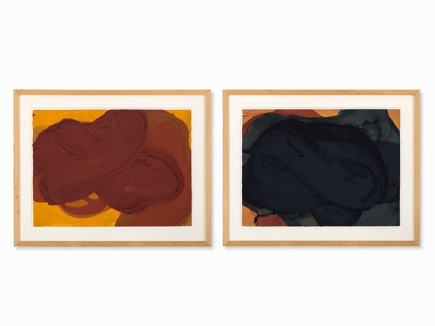 Helmut Geier | Collection of 2 Acrylic Paintings (1979) | MutualArt