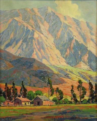 George Wallace Olson | California Landscape with Mountains | MutualArt
