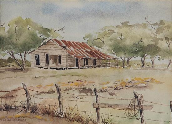 Carole Barnes | Deserted Country Shack with Tin Roof | MutualArt