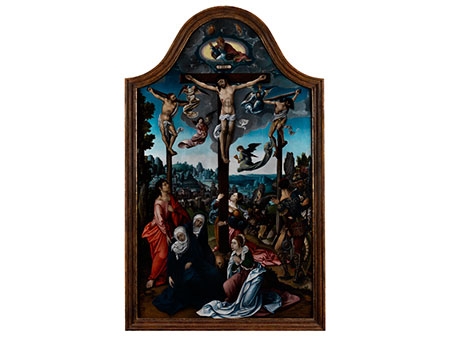 Antwerp Mannerist School, 16th Century | CRUCIFIED CHRIST (1518) | MutualArt