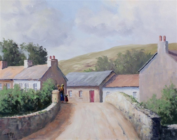Liam Reilly | Chatting on the Bridge | MutualArt